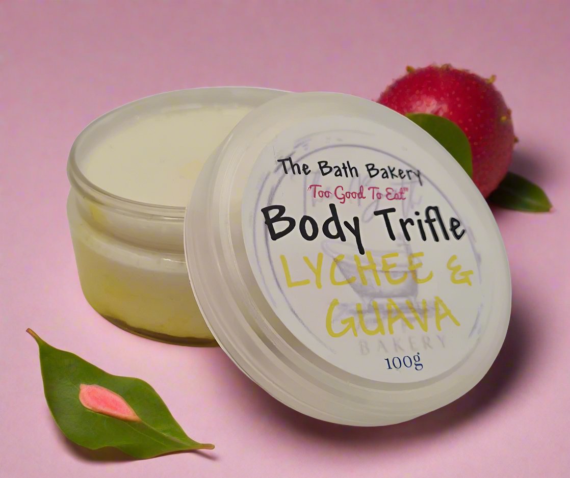 Body Trifle / Body Moisturiser - Lychee & Guava – The Bath Bakery
